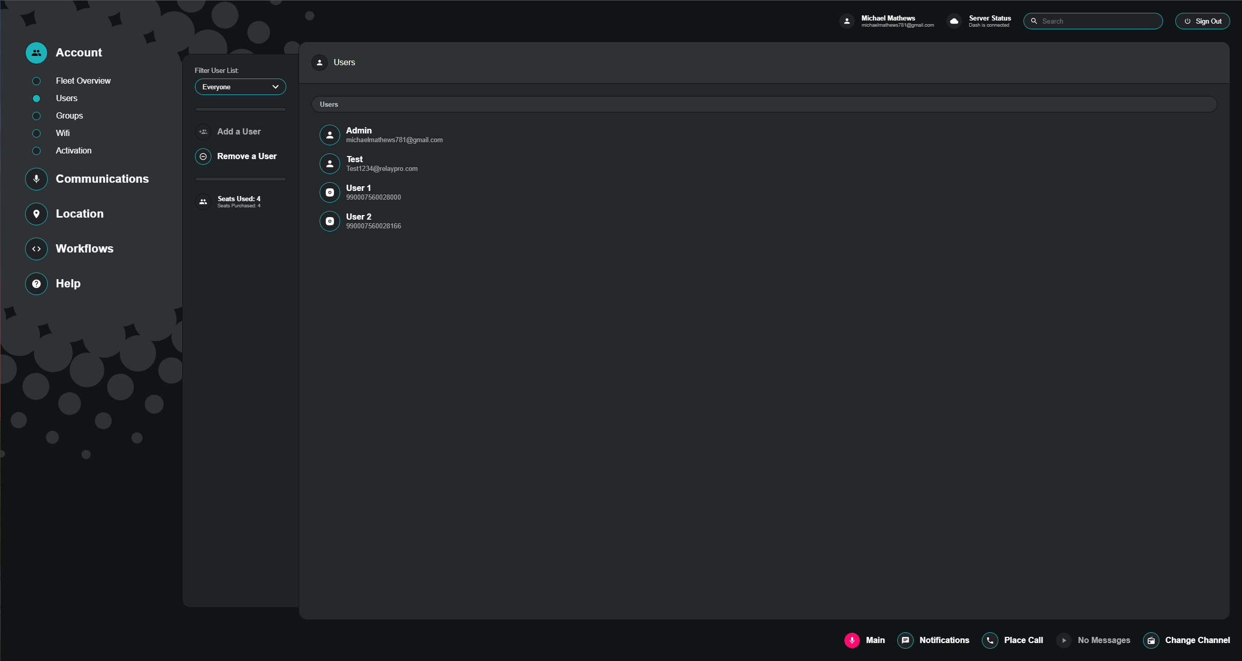 How to Rename a Relay or User in Dash